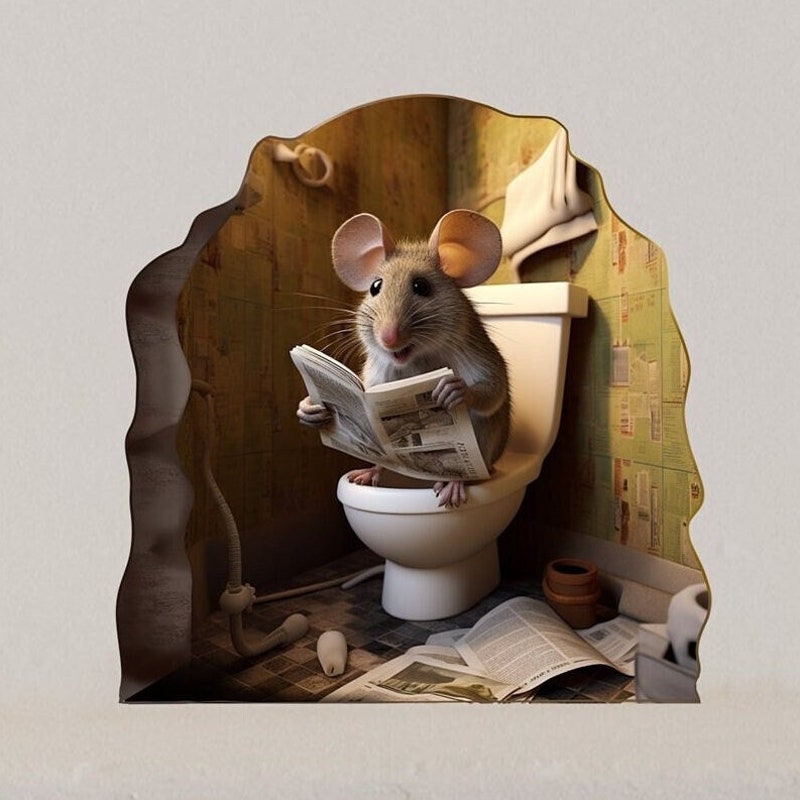 Funny Toilet Decal - Etsy