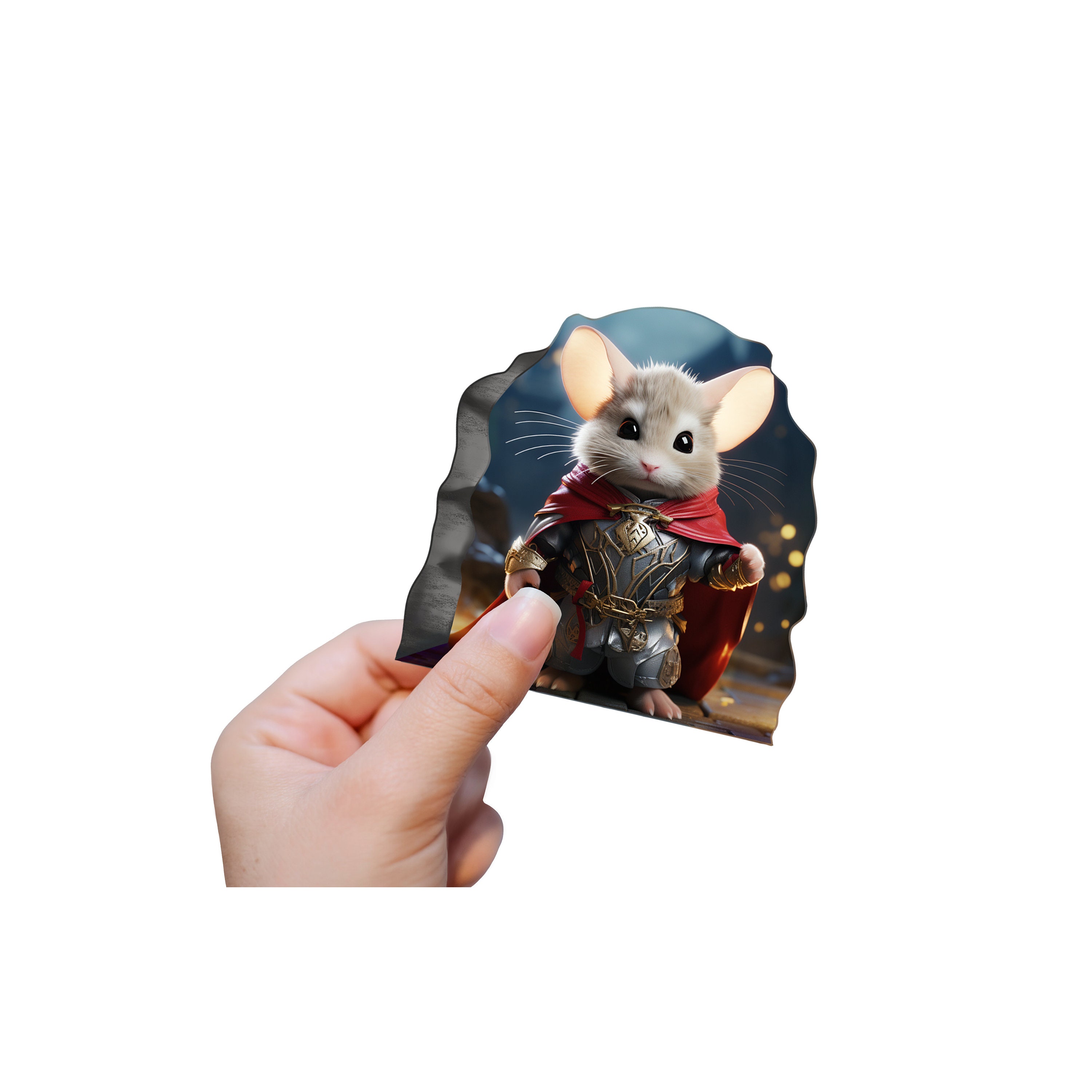 3D Mouse Super Hero Mouse Hole Sticker, Decal, Wall Sticker, Funny Gift ...