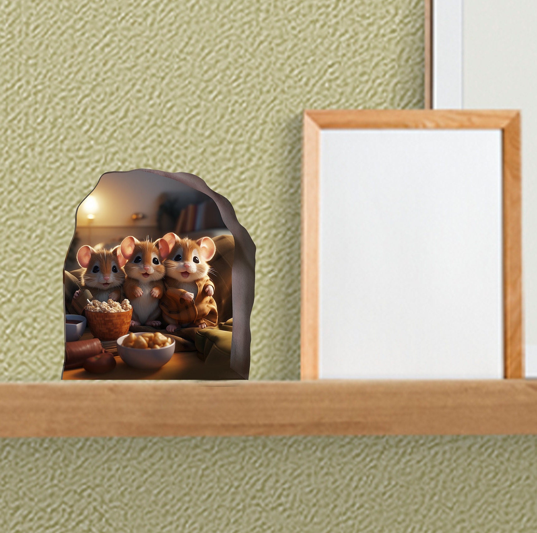 Mouse Sticker for Wall, 3d Mouse Wall Sticker, Mouse Family in Their ...