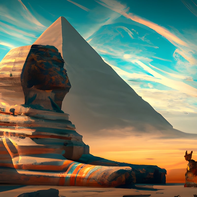 Pyramid Painting - Etsy