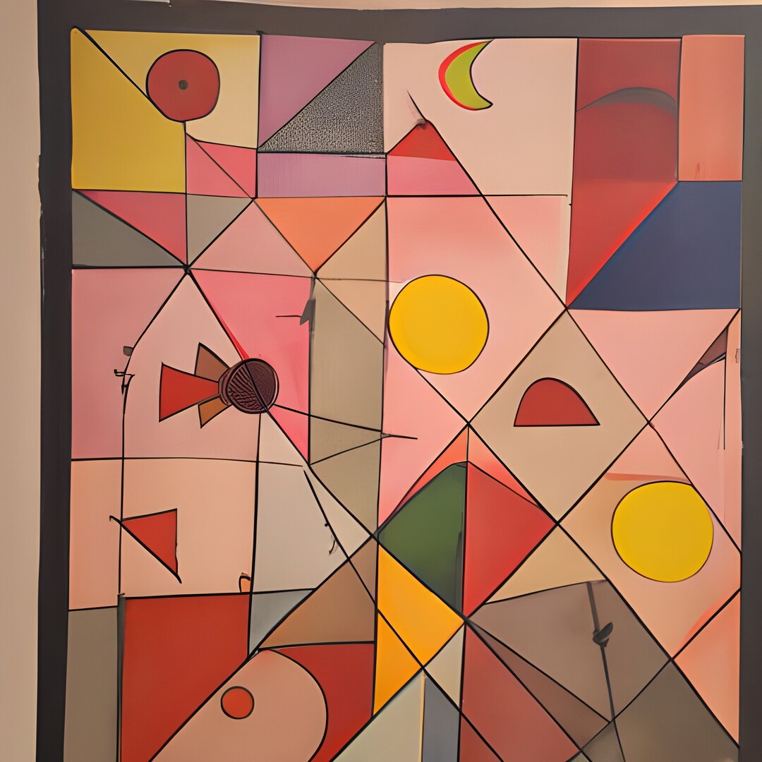 Poster Abstract Art Paul Klee Style Image/painting as Digital Download ...