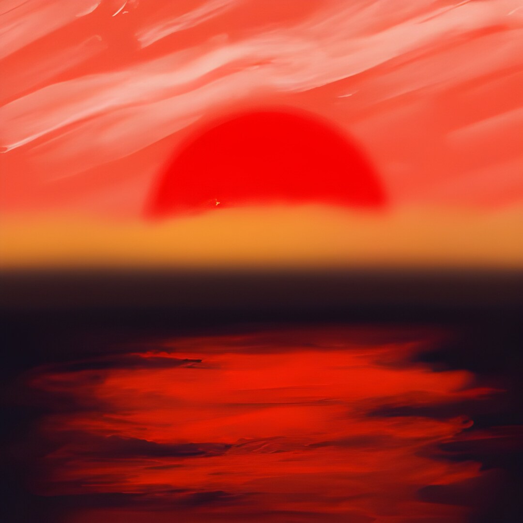Poster Sunset Oil Painting Image/painting as Digital Download 8K ...