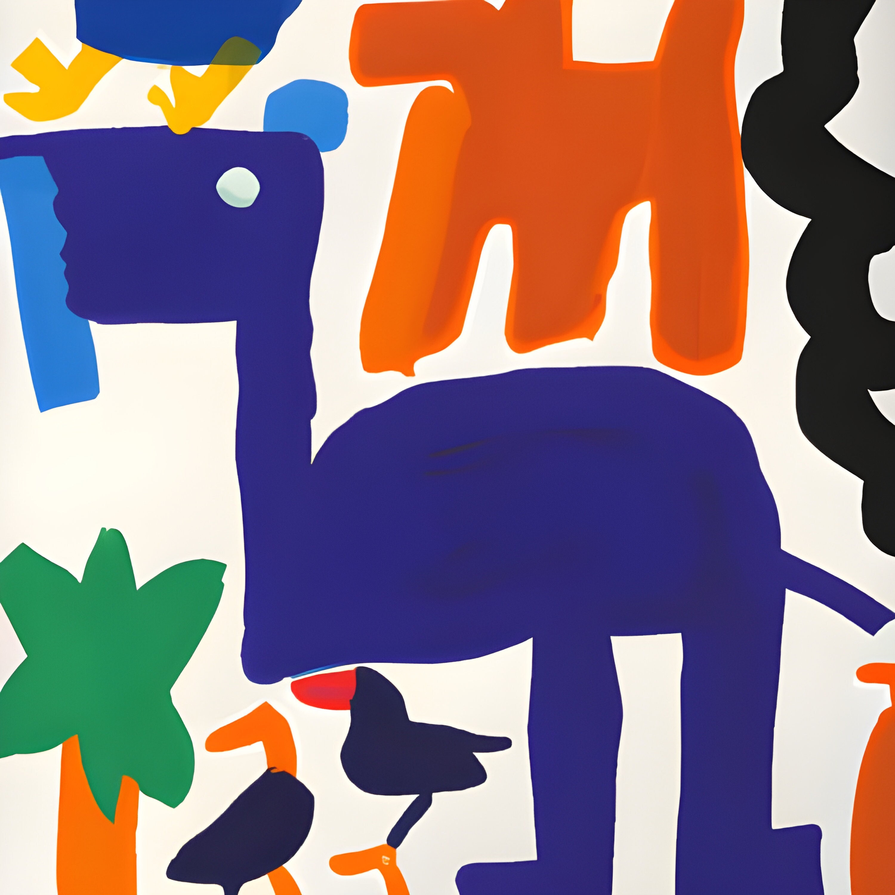 Poster - Animals - Henri Matisse Style - Image/painting as Digital ...