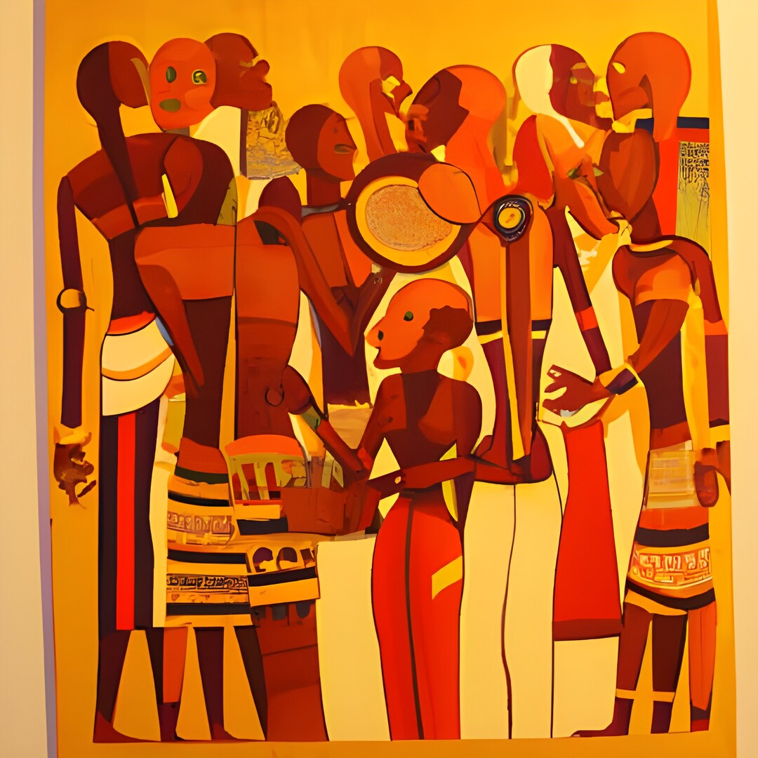 Poster African Style / Art Image/painting as Digital Download 8K ...