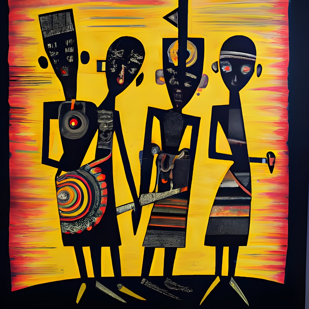 Poster African Style / Art Image/painting as Digital Download 8K ...