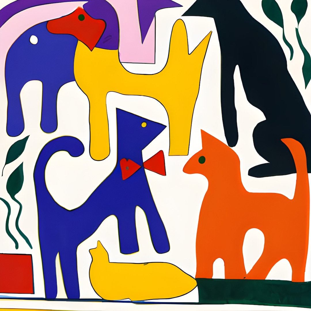 Poster - Animals - Henri Matisse Style - Image/painting as Digital ...