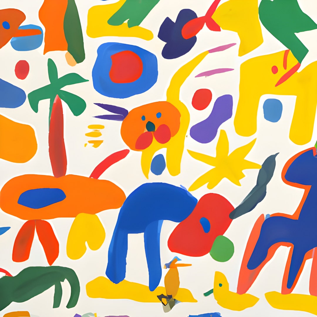 Poster Animals Henri Matisse Style Image/painting as Digital Download ...