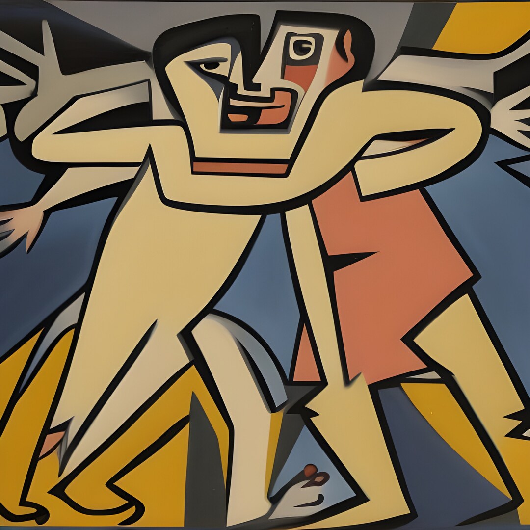 Poster Couple Pablo Picasso Style Digital Download Image/painting 8K ...