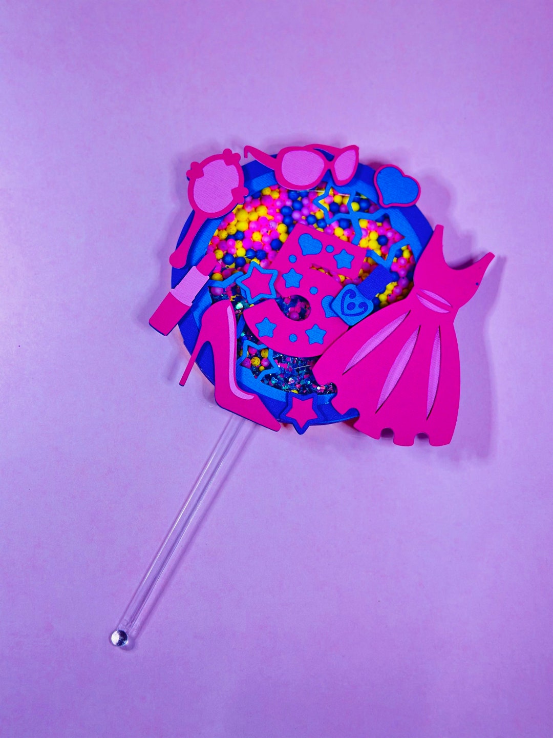 Pink Doll Cake Topper Cake Topper Cake Decor Shaker Cake Topper ...