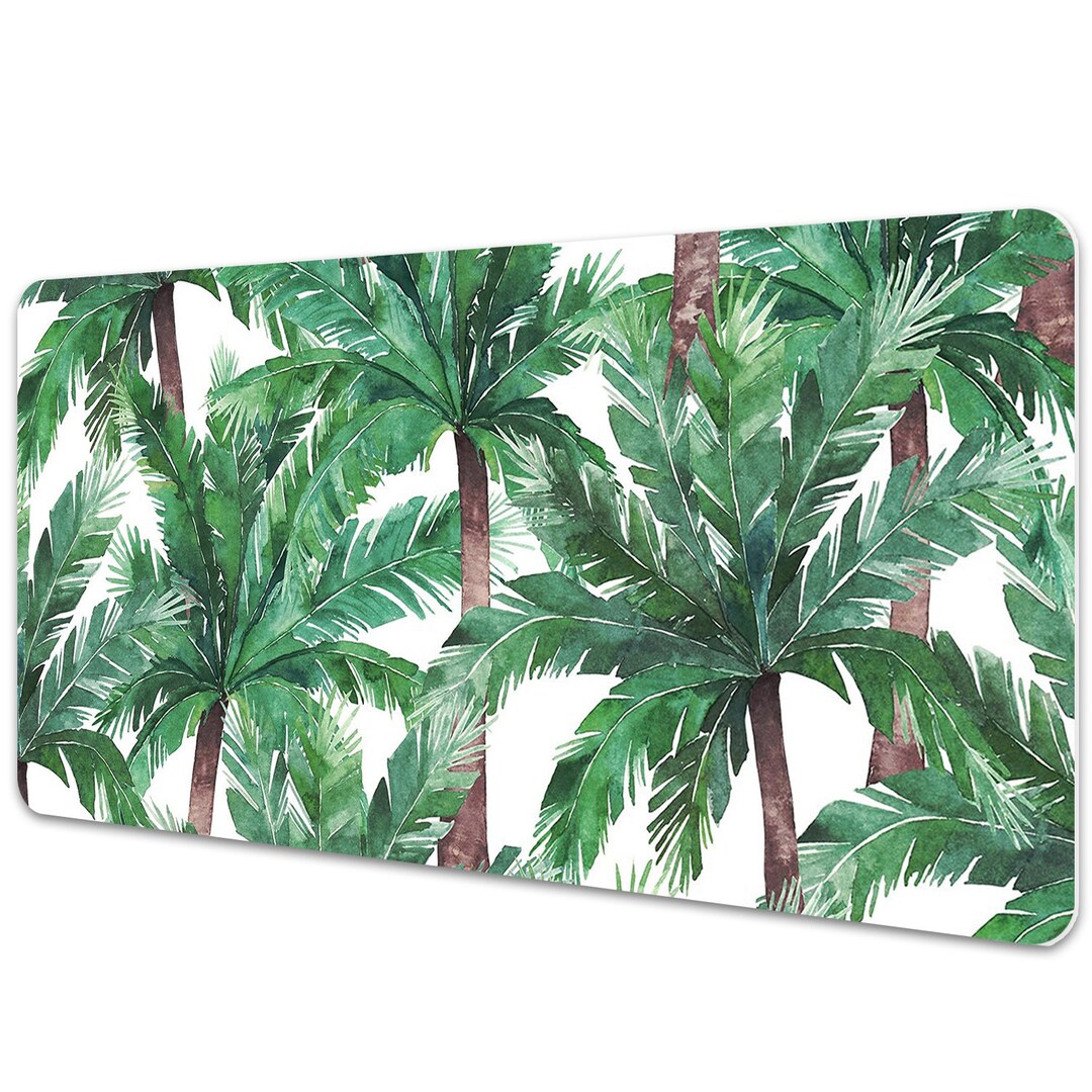 Tropical Palm Trees Green Desk Pad Gaming Desk Mat XXL - Etsy