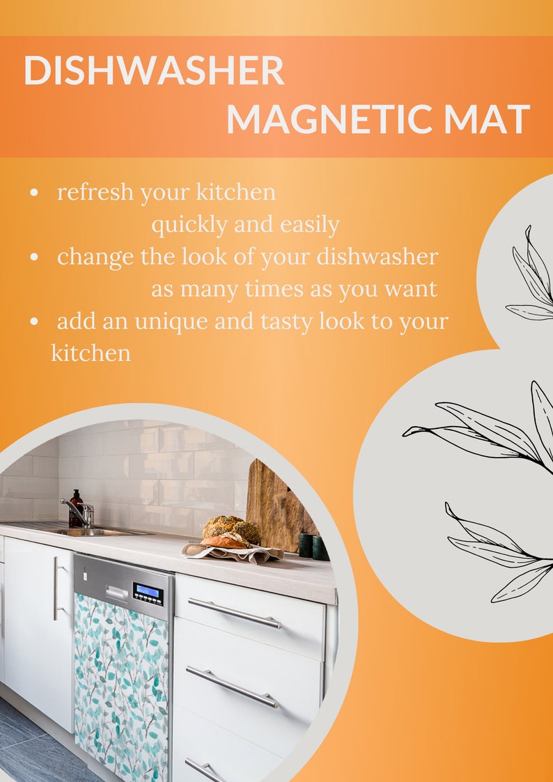 Concrete Texture Grey Magnetic Dishwasher Front Panel - Etsy