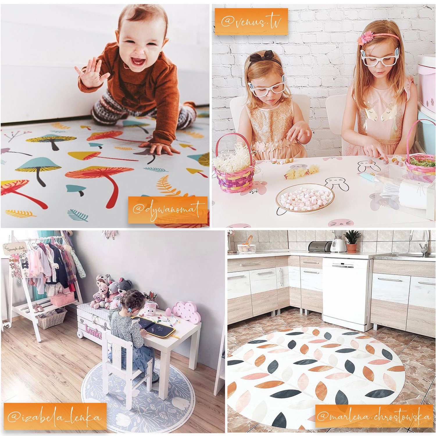 Blue Flower, Navy Blue, Desk Pad, Vinyl Mat, Desk Mat, Gaming Mouse Pad ...