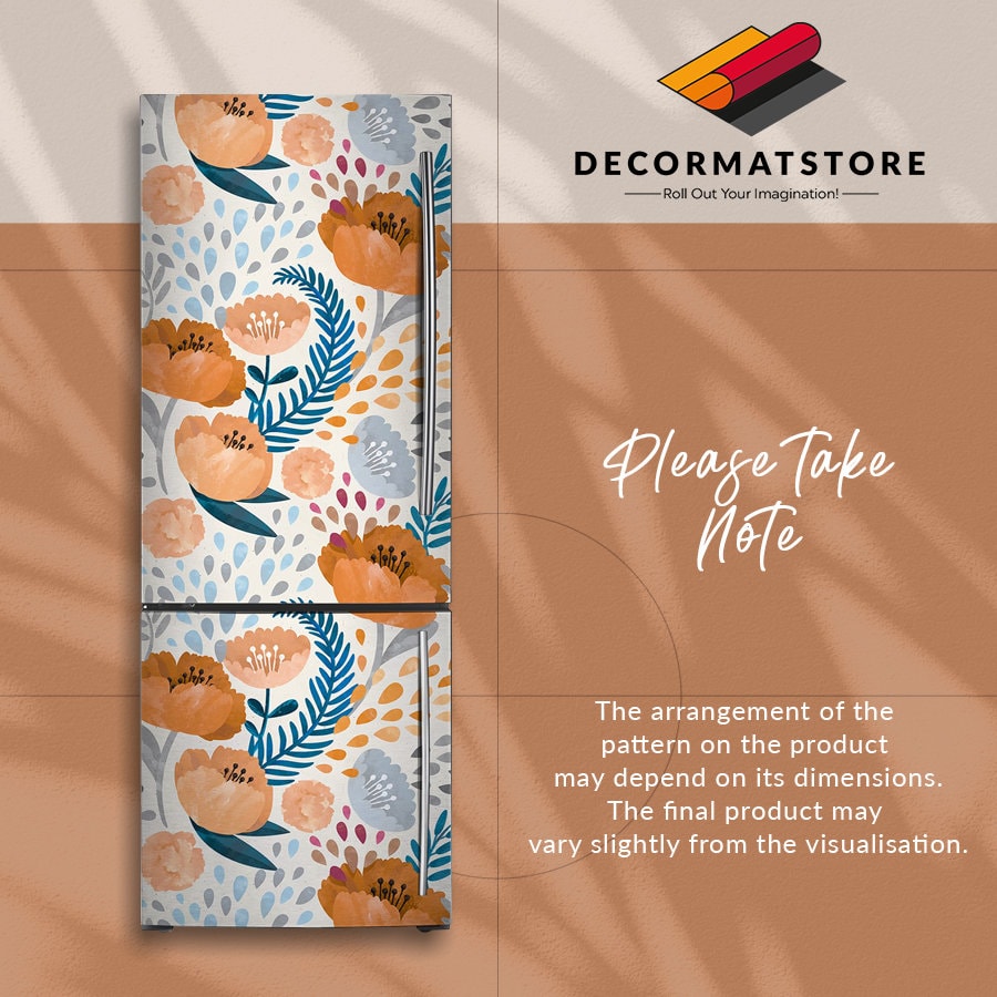 English Roses, Red Fridge Magnet, Freezer Art, Refrigerator Skin, Easy ...