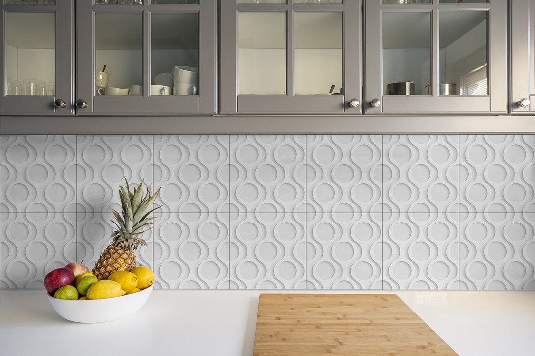 Modern Style, Vinyl Tiles, Wall Panel, Self Adhesive Tile, Kitchen ...