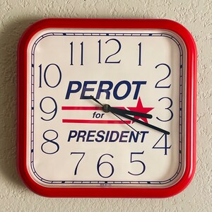 1992 Ross Perot perot for President Wall Clock - Etsy
