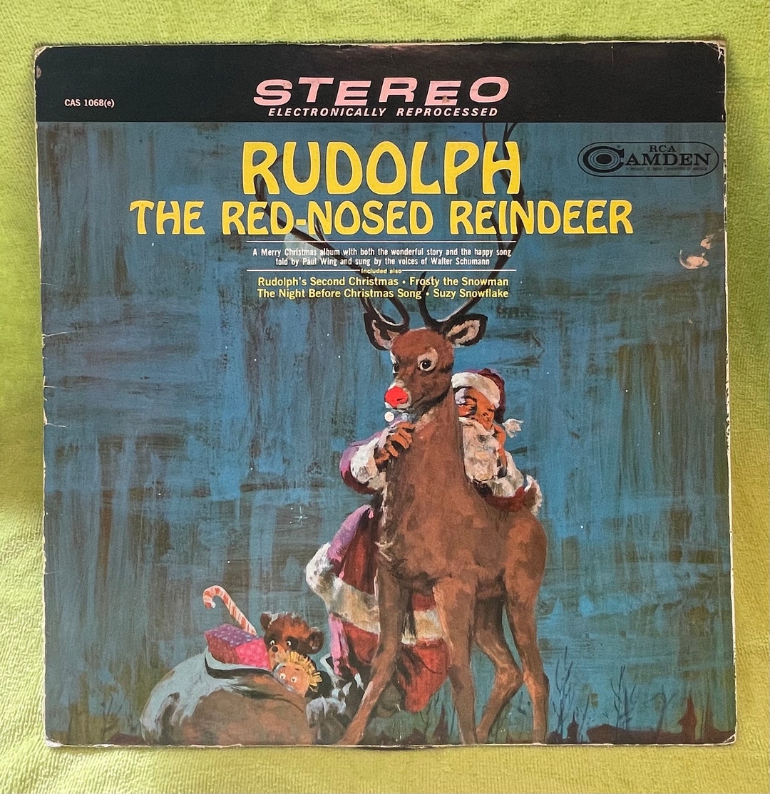 Rudolph the Red Nosed Reindeer Vinyl Record - Etsy