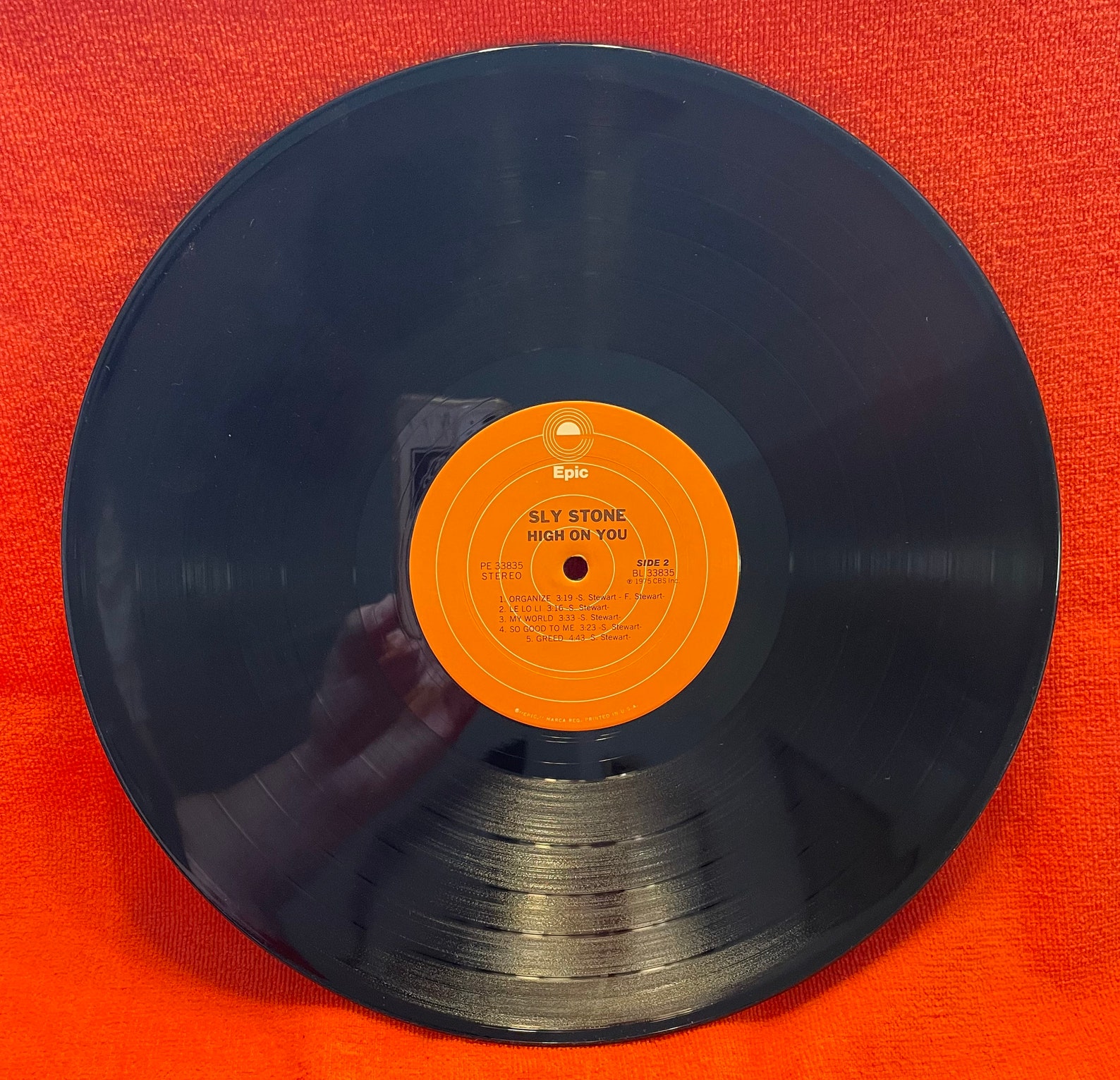 Sly Stone High on You Vinyl Record - Etsy