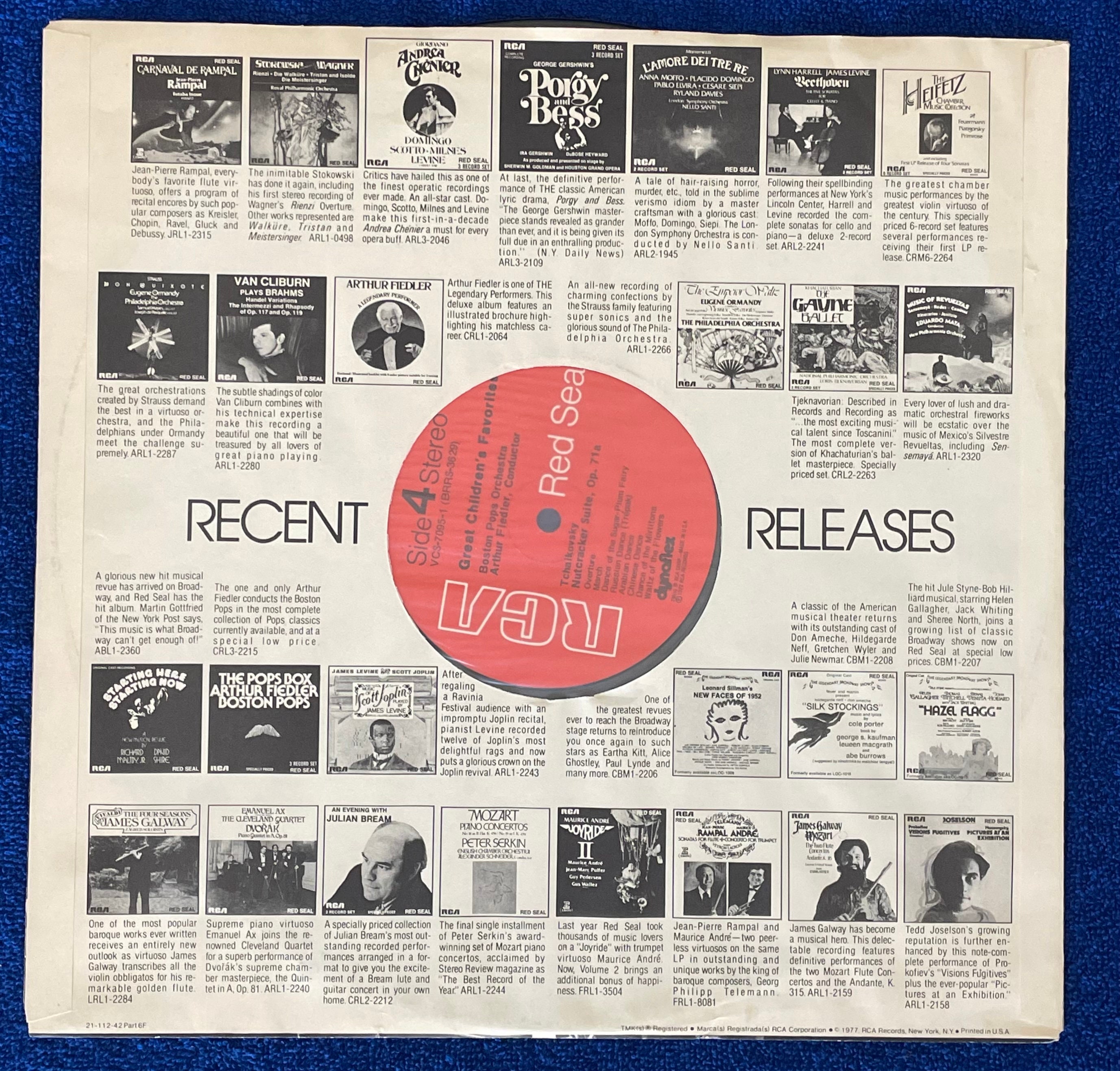 Arthur Fielder/boston Pops Great Children's Favorites Vinyl 2 Record ...