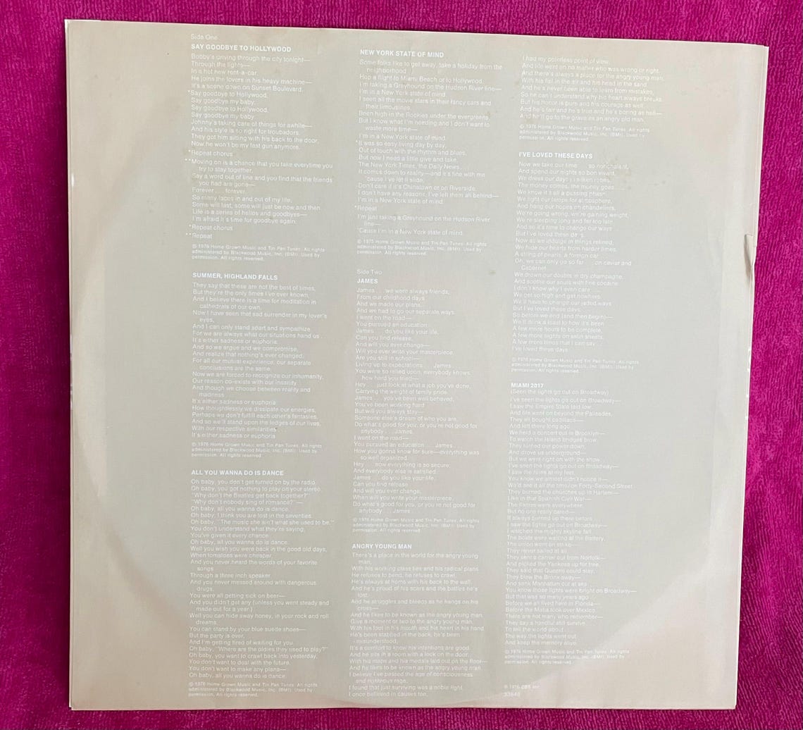 Billy Joel Turnstiles Vinyl Record - Etsy