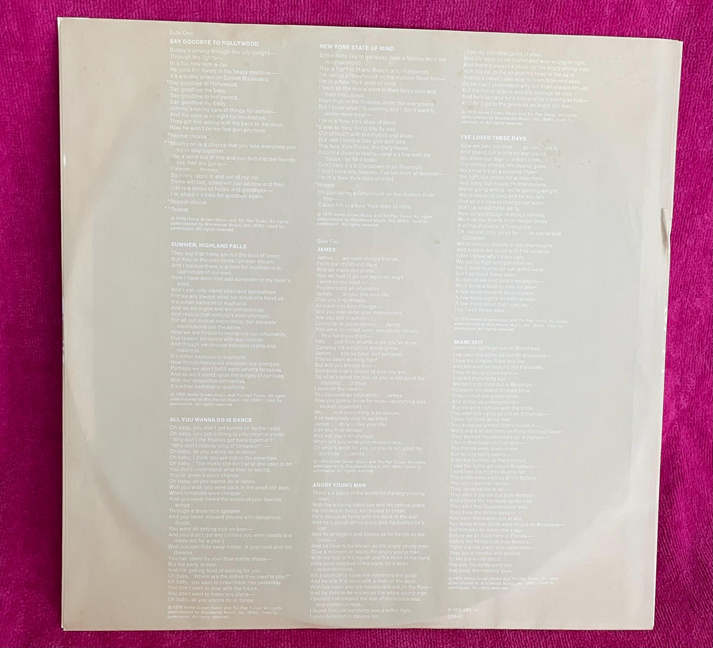 Billy Joel Turnstiles Vinyl Record - Etsy