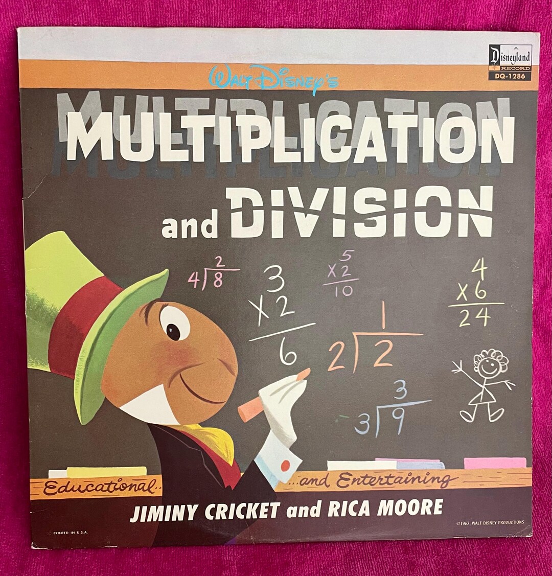 Walt Disney's Multiplication and Division Vinyl Record - Etsy