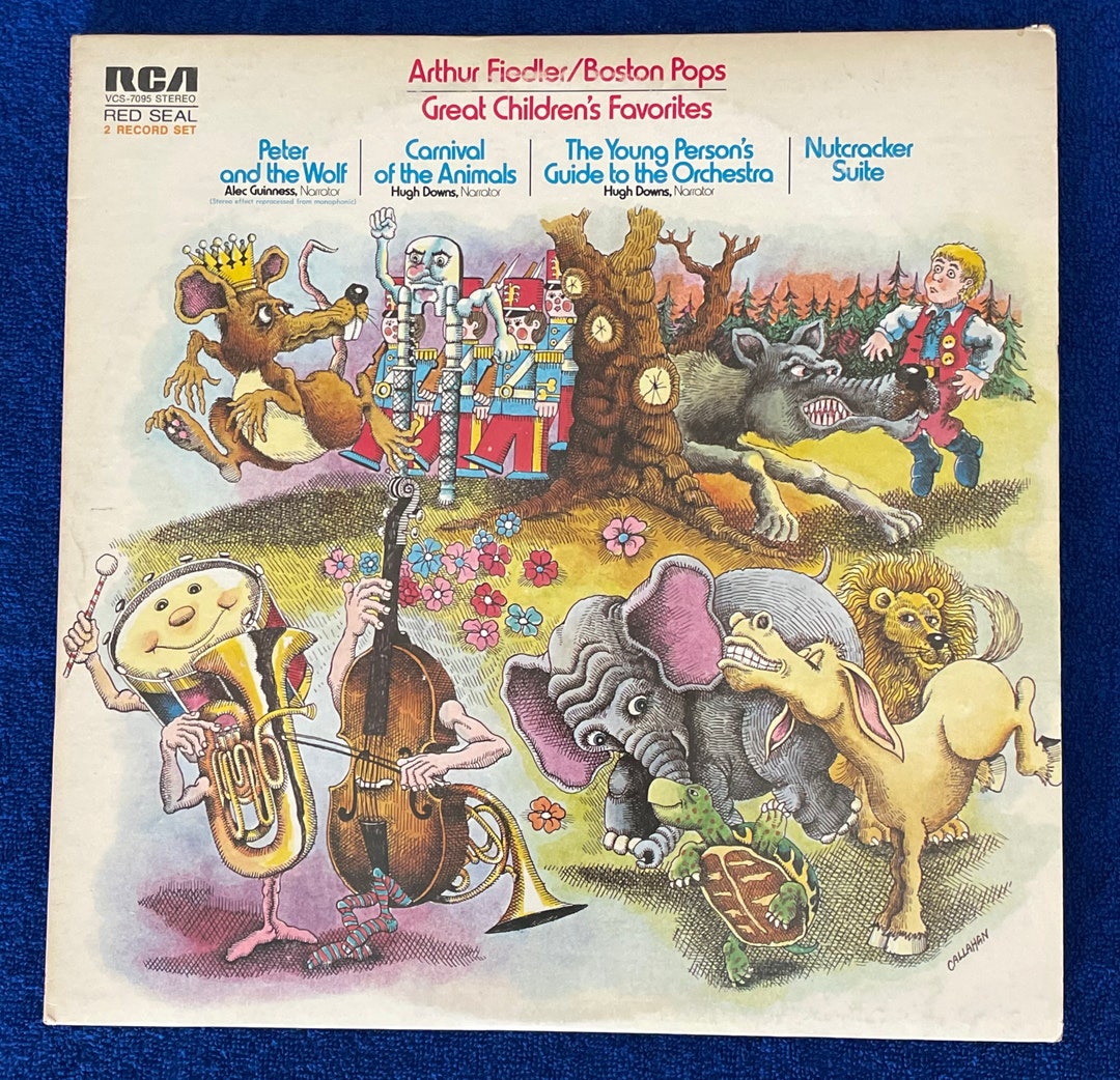 Arthur Fielder/boston Pops Great Children's Favorites Vinyl 2 Record ...