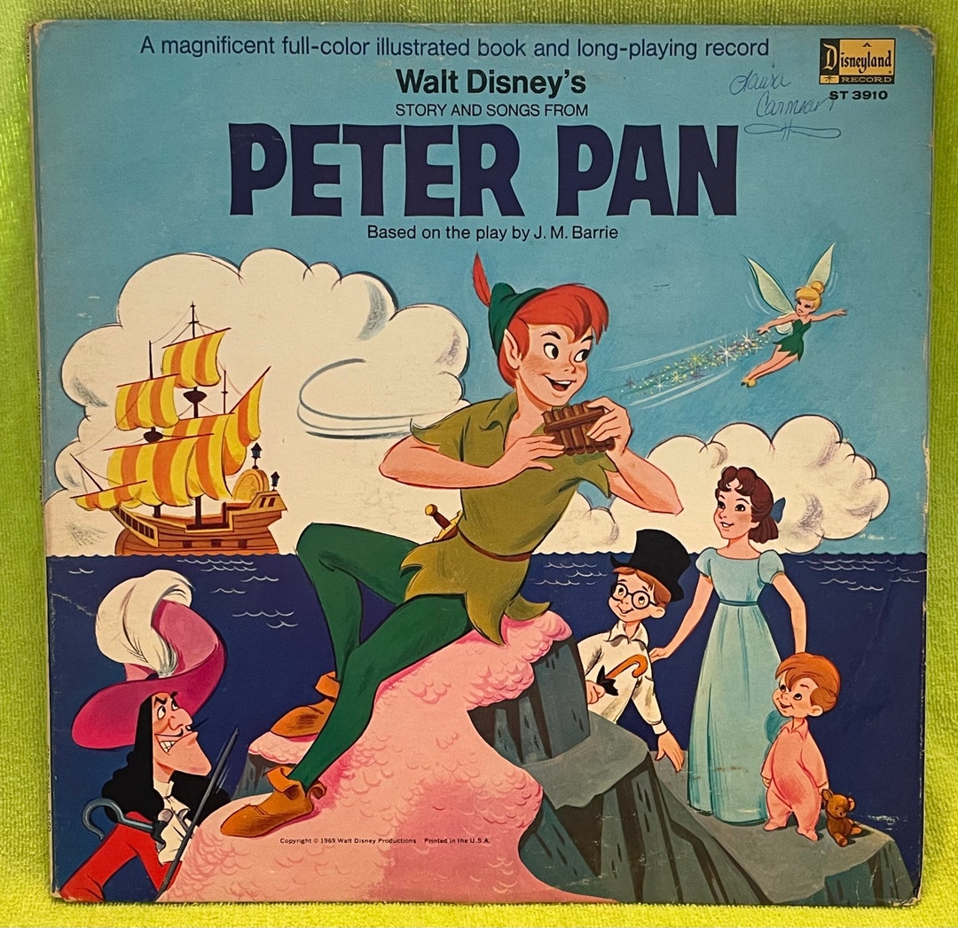 Walt Disney's Story and Songs From Peter Pan Vinyl Record - Etsy