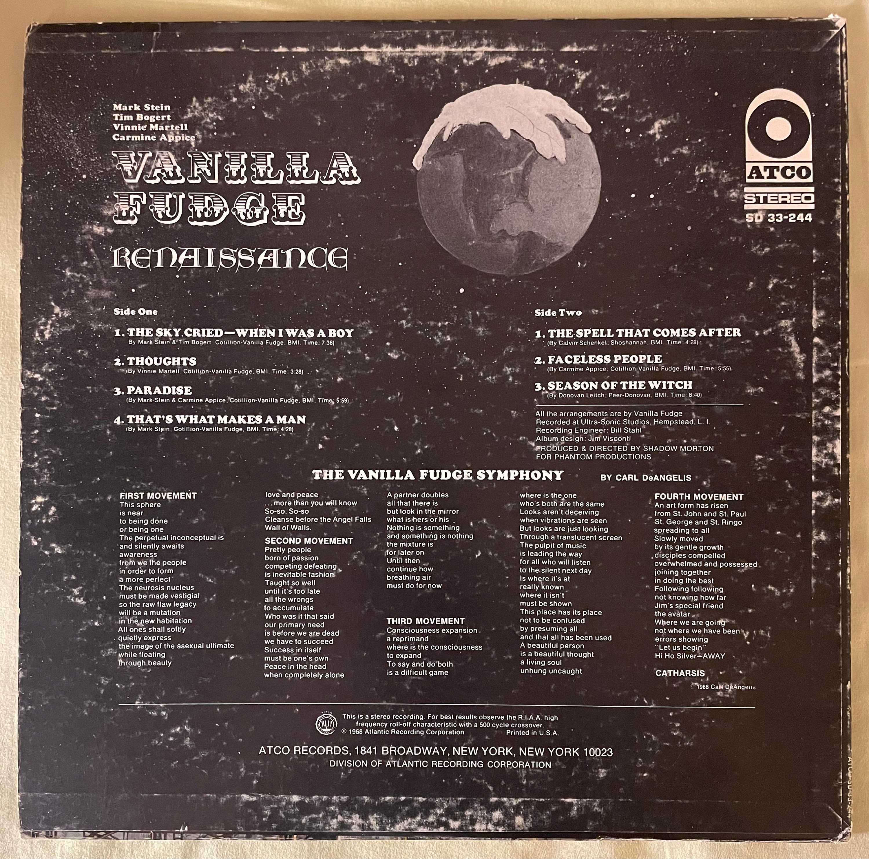 Vanilla Fudge Renaissance Vinyl Record - Etsy