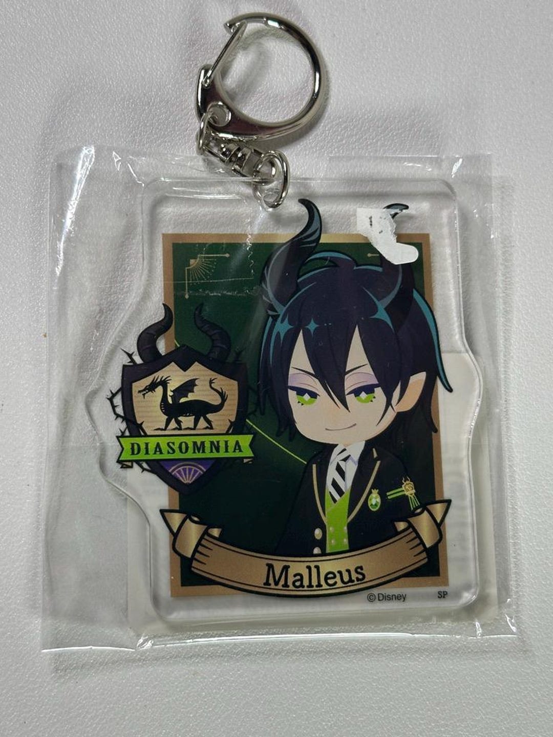 Twisted Wonderland Chibi Acrylic Key Holder Diasomnia Malleus Draconia ...