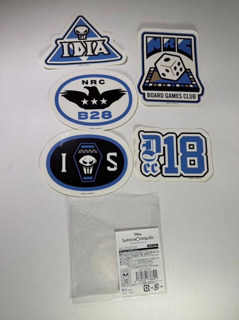 Twisted Wonderland Union Class Sticker Set Ignihyde Idia Shroud Dorm - Etsy