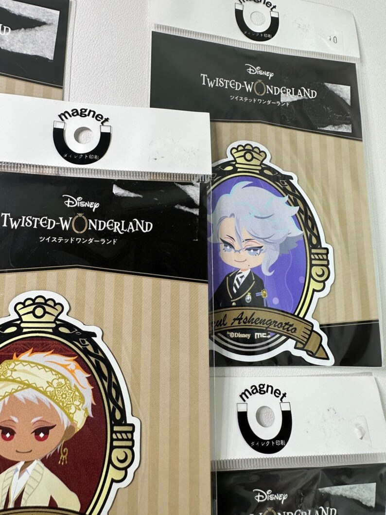 Twisted Wonderland Chibi Magnet Set of 5 Malleus Vil Kalim - Etsy
