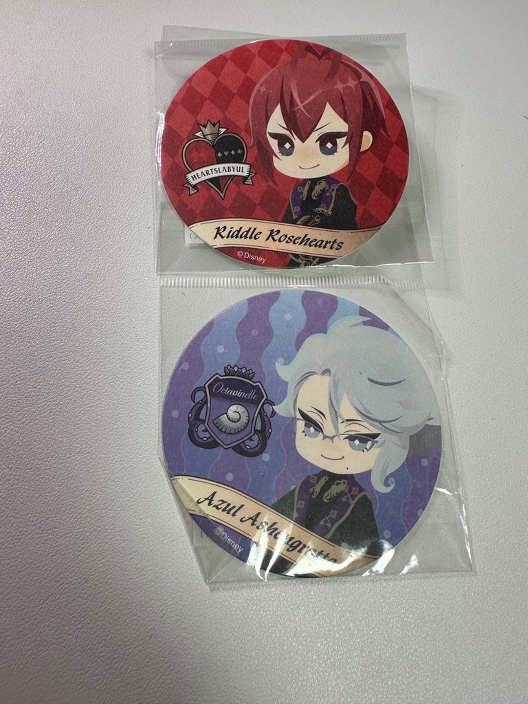 Twisted Wonderland Paper Coaster Set Azul Ashengrotto Riddle Rosehearts ...