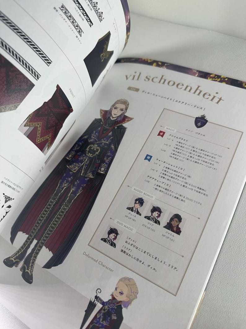 Twisted Wonderland Design Note Art Book Settings Diasomnia Ignihyde ...
