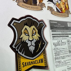 Twisted Wonderland Large Glitter Sticker Set Savanaclaw Ruggie Bucchi ...