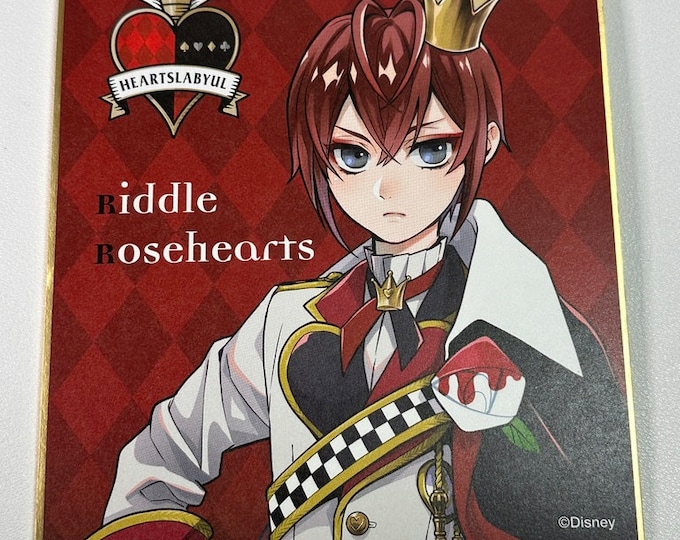 Twisted Wonderland Shikishi Board Heartslabyul Riddle Roseheart ...