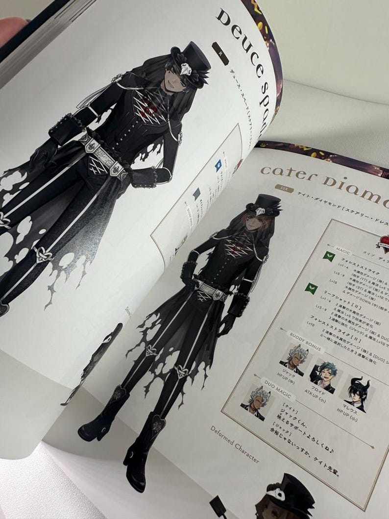 Twisted Wonderland Design Note Art Book Settings Diasomnia Ignihyde ...