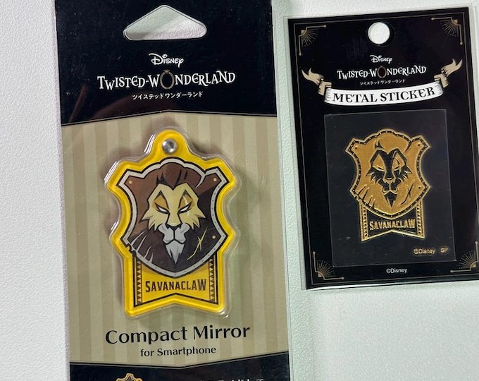 Twisted Wonderland Savanaclaw Compact Mirror Metal Sticker Set Leona ...