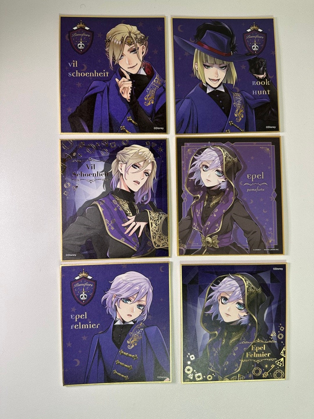 Twisted Wonderland Shikishi Board Set of 6 Pomefiore Vil Rook Hunt Epel ...