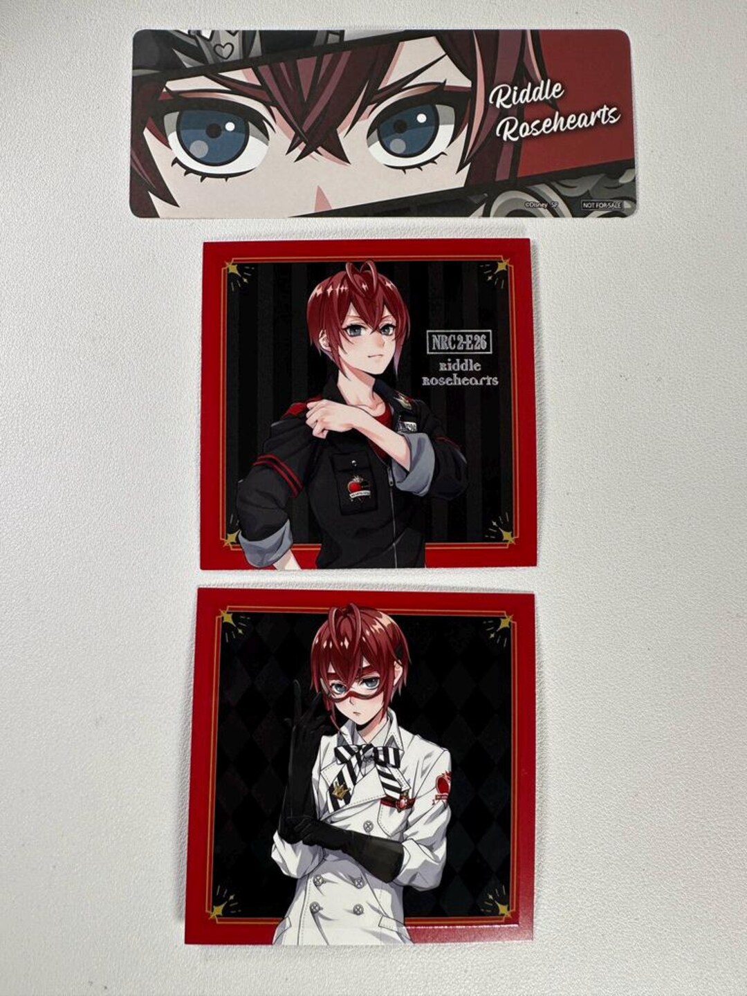 Twisted Wonderland Card Bookmark Set Heartslabyul Riddle Rosehearts - Etsy