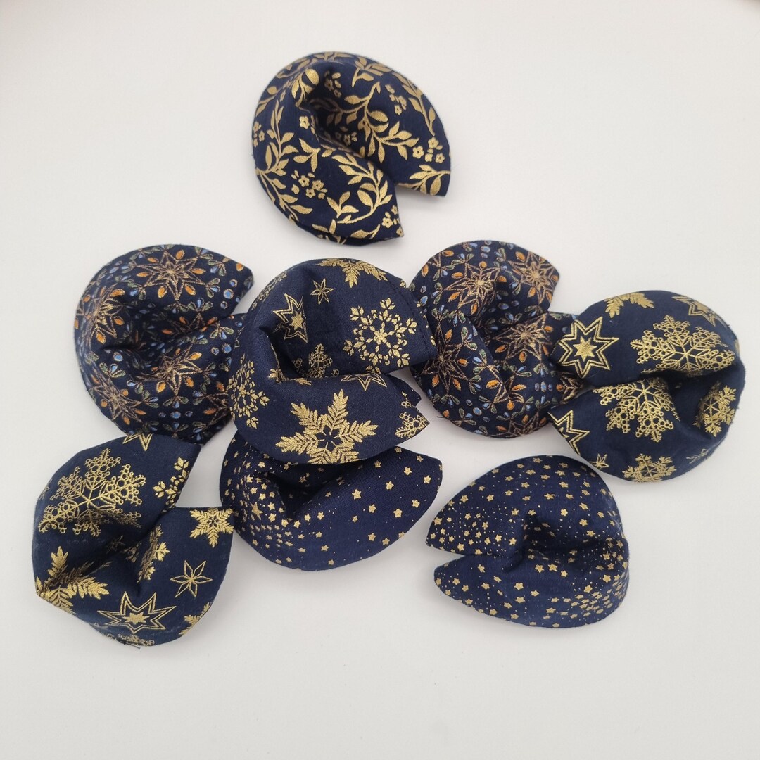 Fabric Fortune Cookie With Desired Text or Surprise, Reusable New Year ...