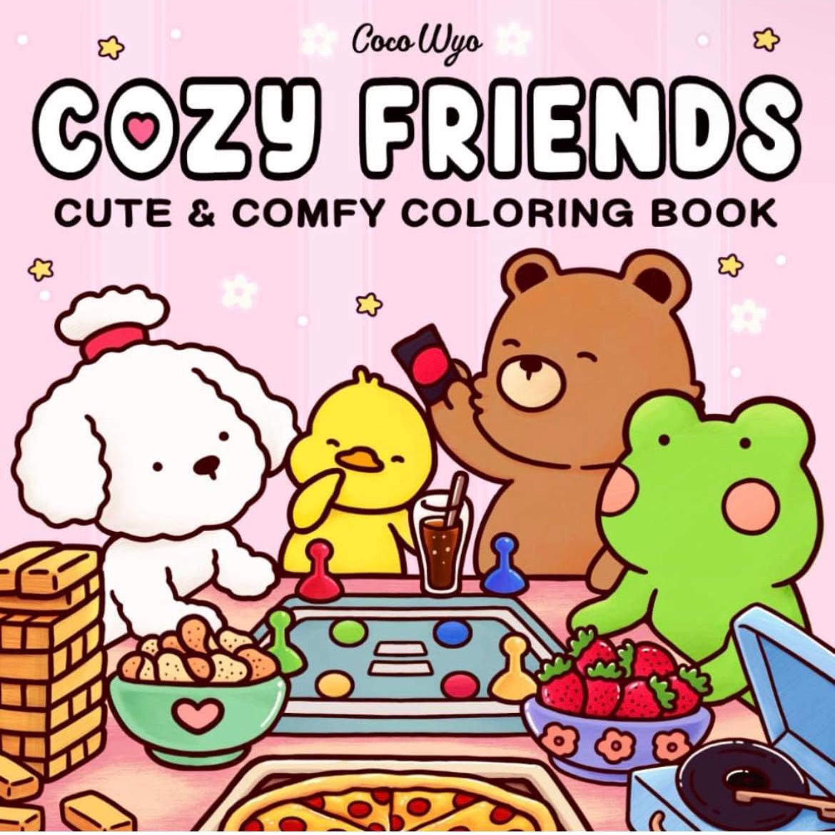 Cozy Friends Cute and Comfy Coloring Book by Cocowyo - Etsy