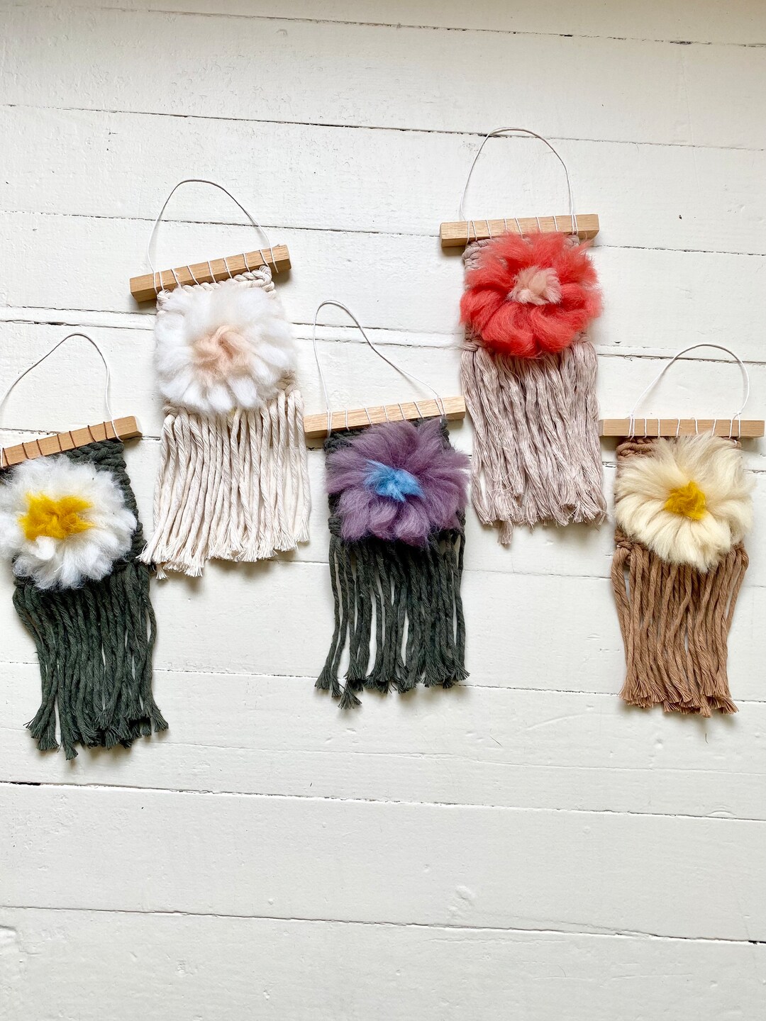 Flower Mini, Floral Art, Cottage Core, Wall Art, Handmade, Unique - Etsy