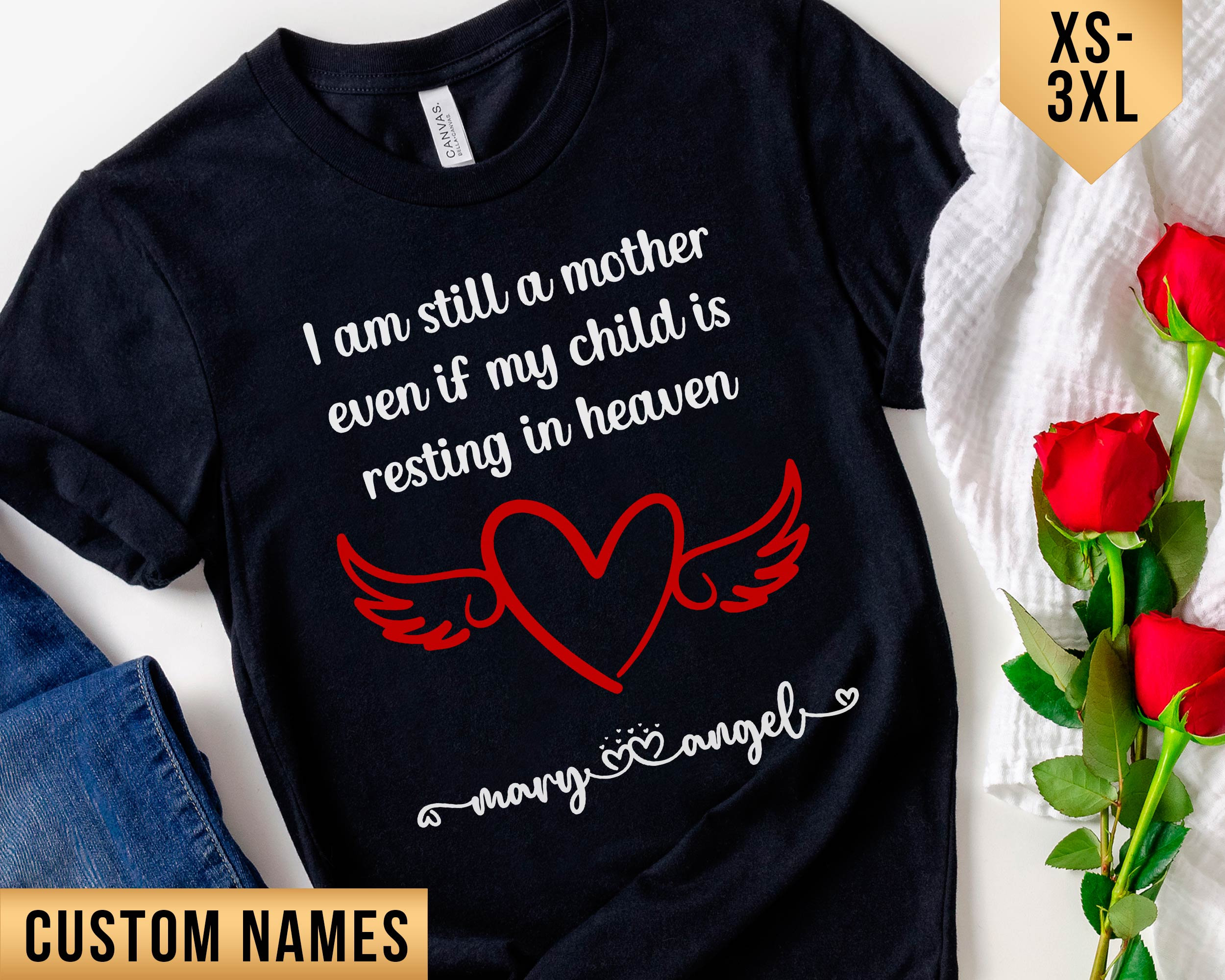 Loss of A Child Shirt Personalized Mother's Day Gift for Mother Who ...