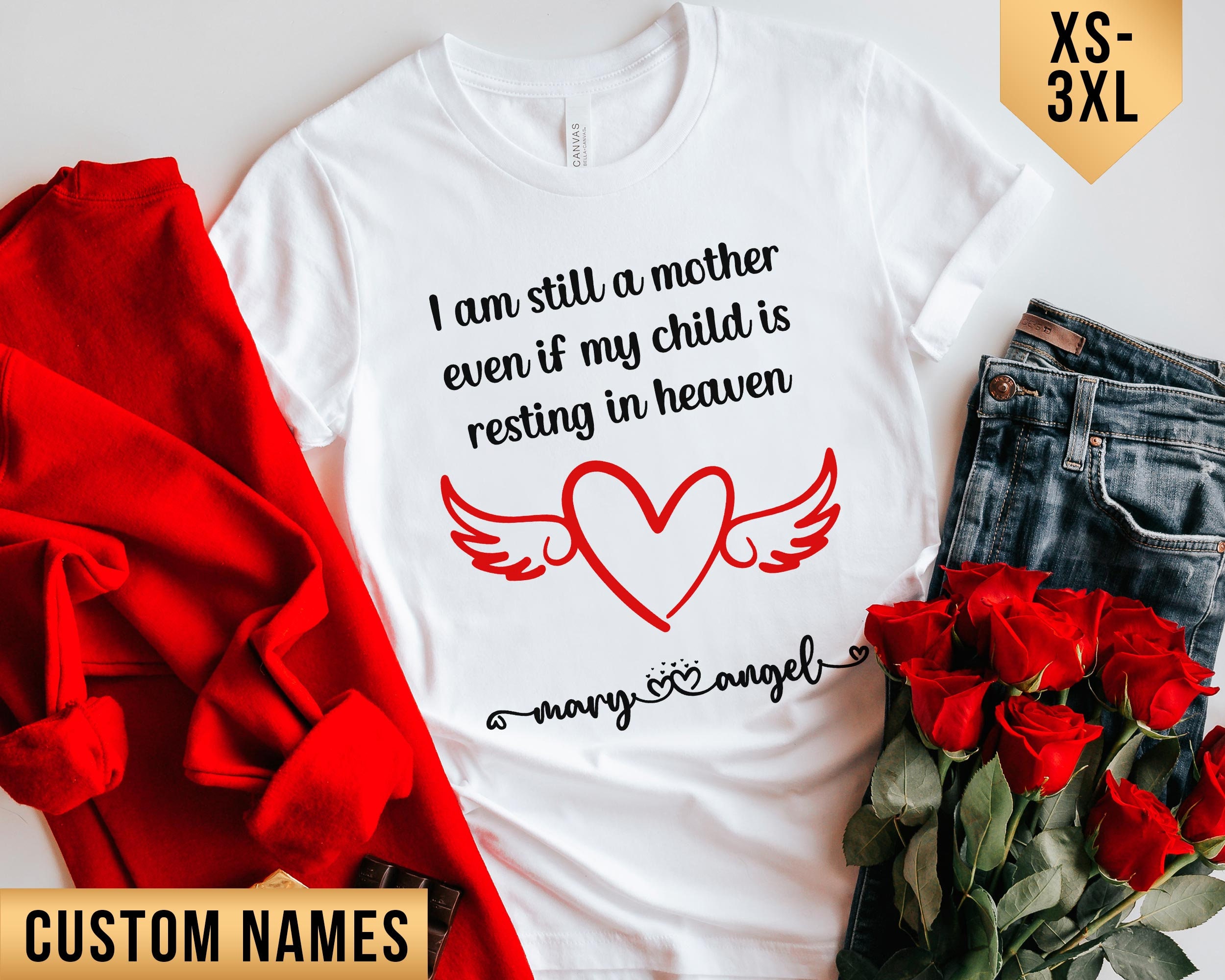 Loss of A Child Shirt Personalized Mother's Day Gift for Mother Who ...