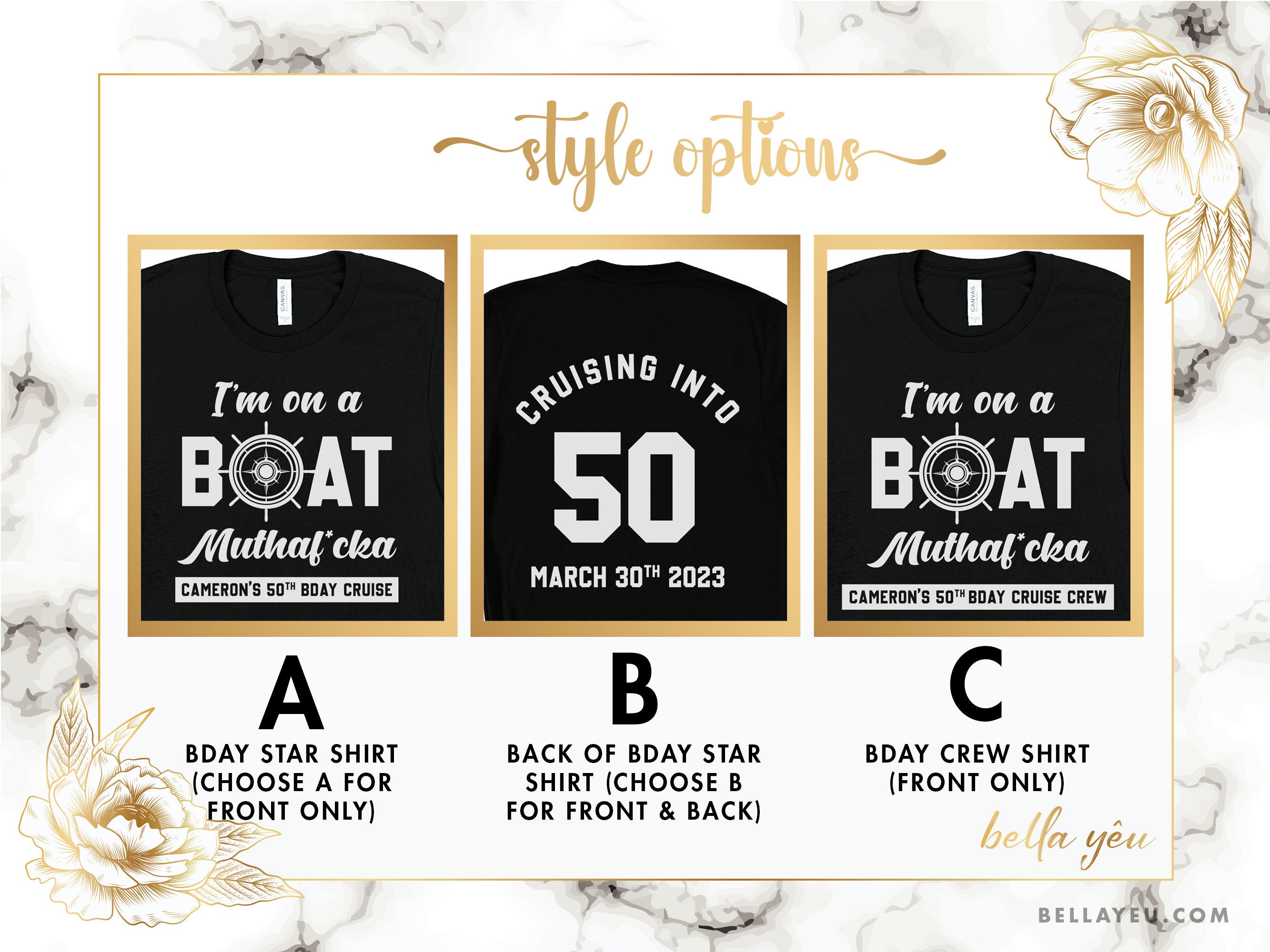 Cruise Birthday Shirt. I'm on a Boat. Personalized Cruise Crew Bday T ...