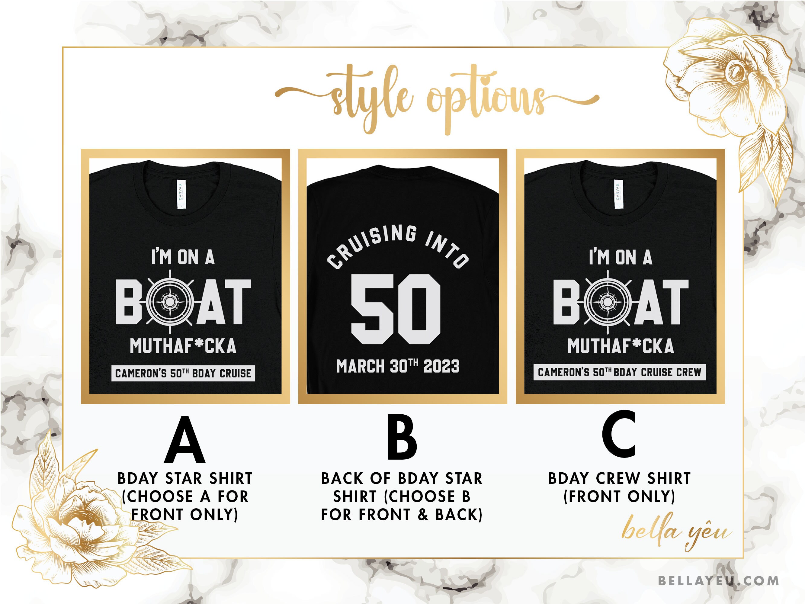 Birthday Cruise Shirt. I'm on a Boat Personalized Cruise Crew Bday T ...