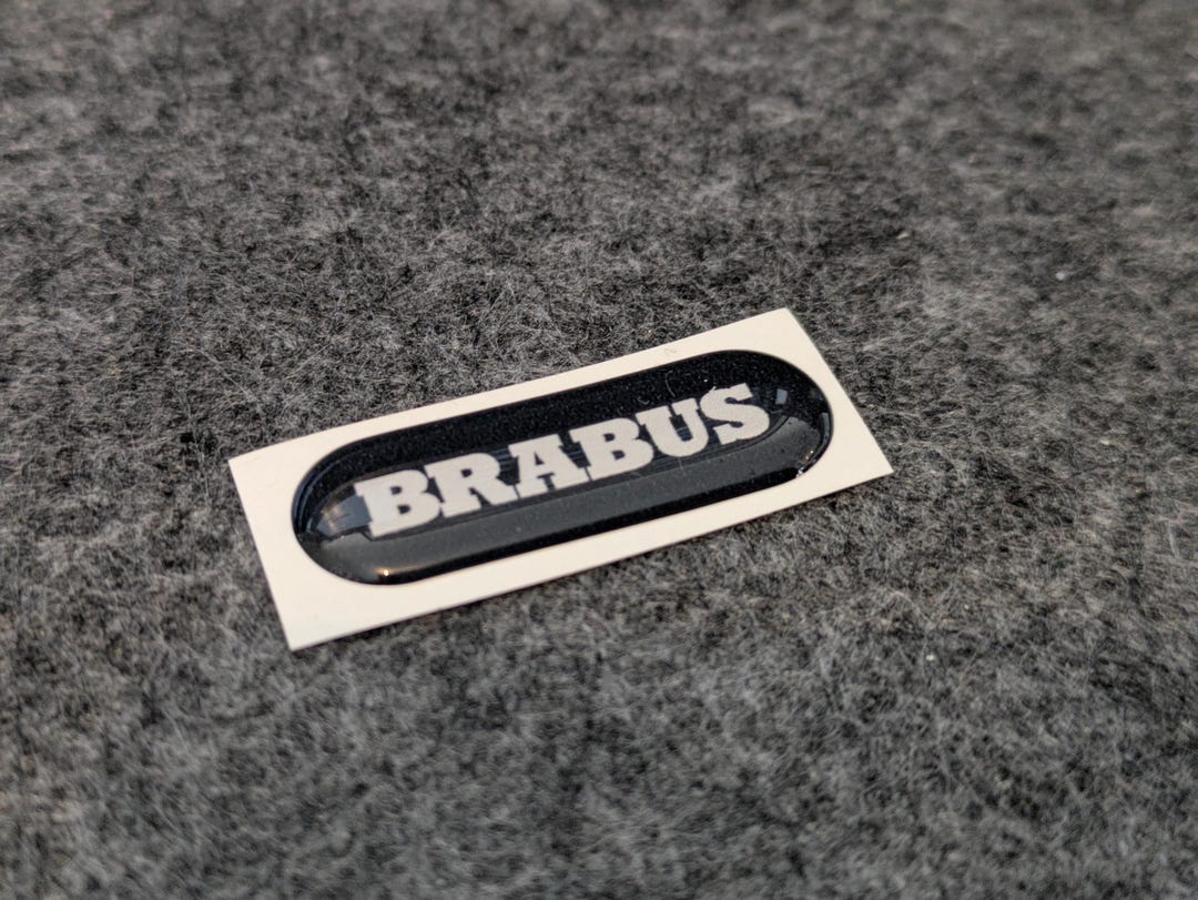 1x Brabus Gel Sticker/label/badge (35x12mm) Smart, Mercedes, Brabus ...