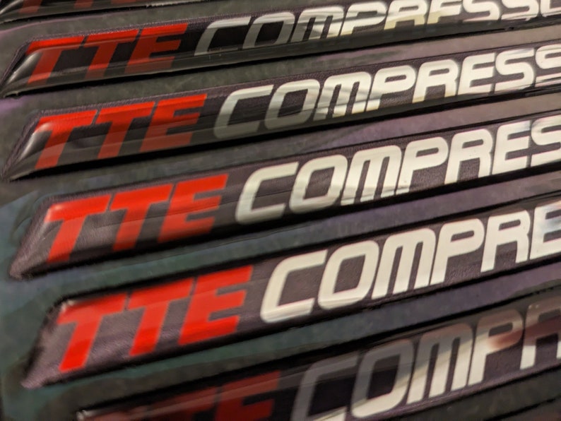 TTE Compressor Gel Stickers/labels/badges 110x10mm Toyota and Lexus - Etsy