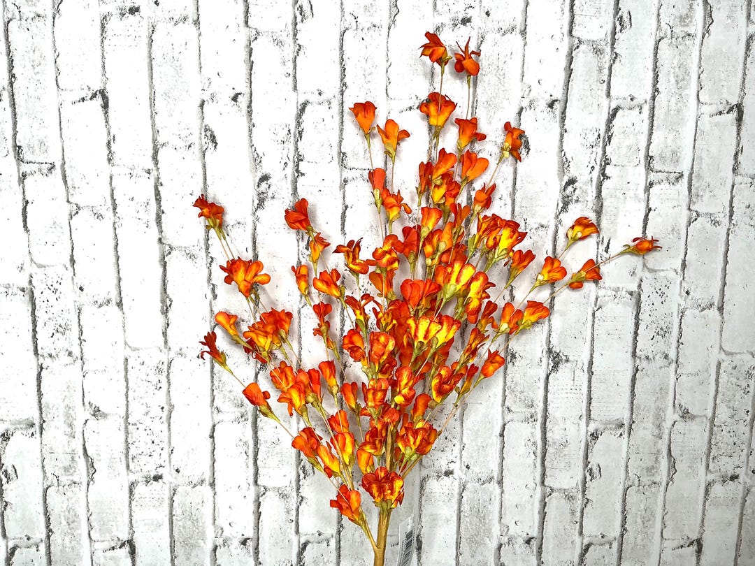 Orange Paper Flower Bush - Etsy