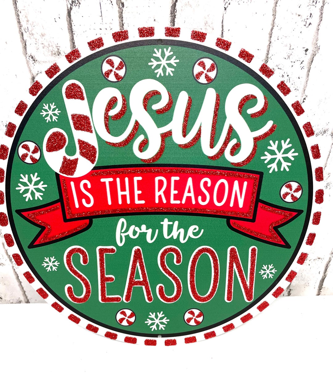 Christmas Sign, Jesus is the Reason Sign, MD0997, Religious Christmas ...
